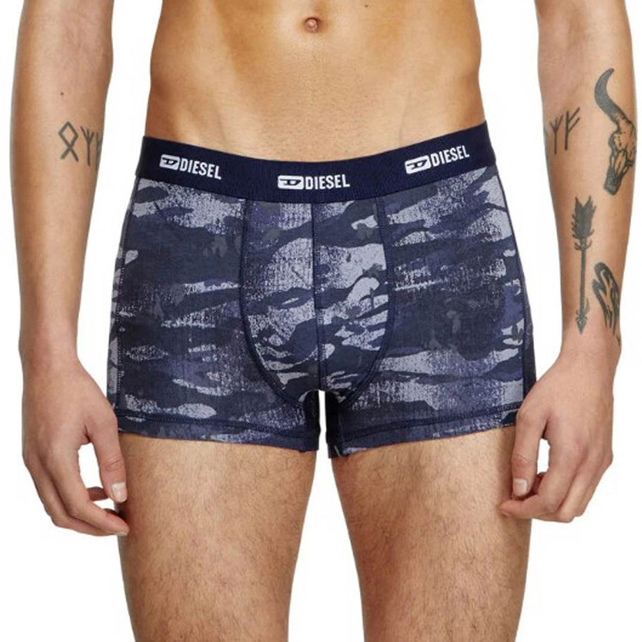 ディーゼル DIESEL ボクサーパンツ 前閉じ 無地 ロゴ コットン 3枚組 セット 男性用 A178320IKBL E7231 メンズ ブラック+グレー ボクサー ディーゼル DIESEL ボクサーパンツ 前閉じ 無地 ロゴ コットン 3枚組