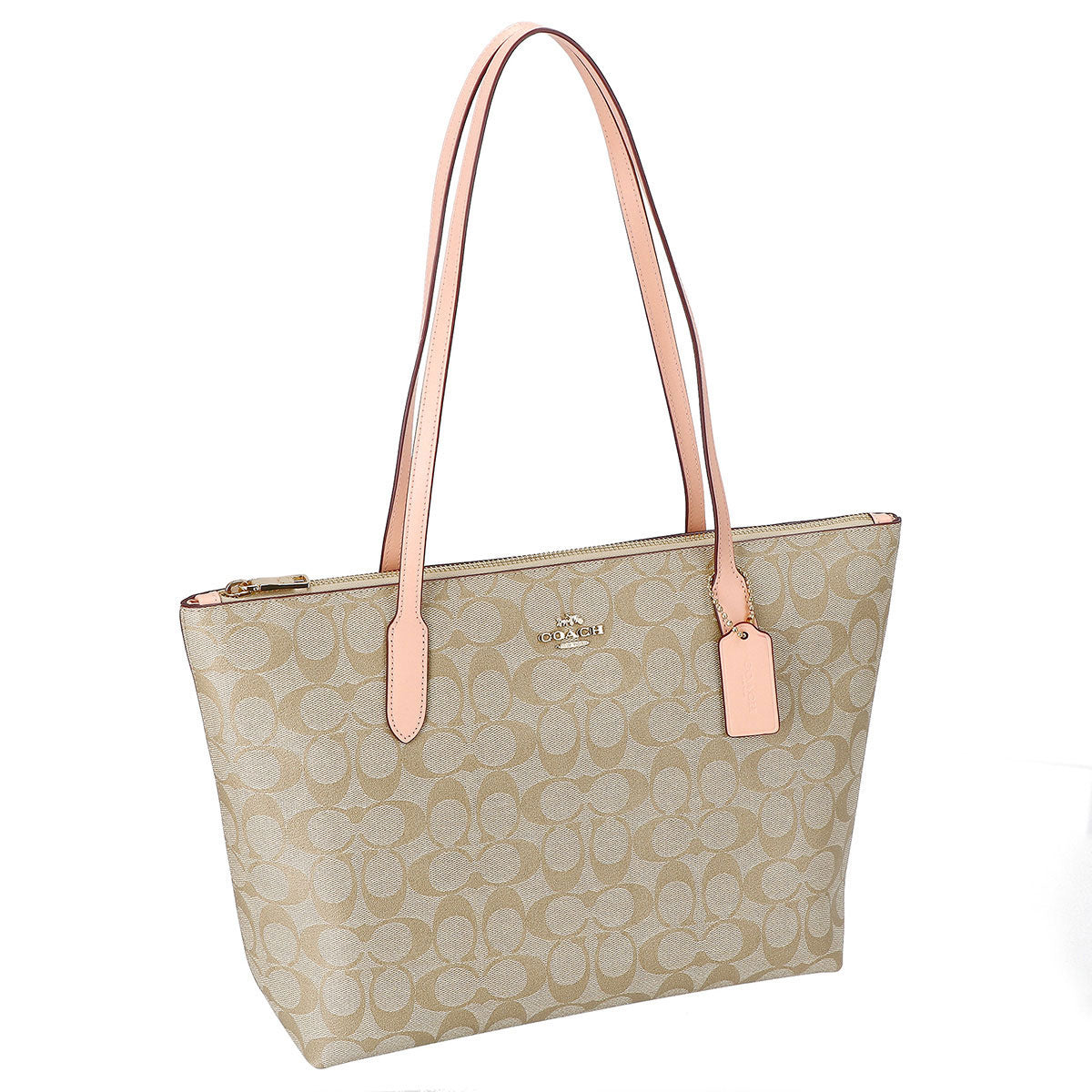コーチファクトリー COACH FACTORY トートバッグ 4455 IMTYF ショルダーバッグ ライトカーキ＋ベージュ系＋ピンク系